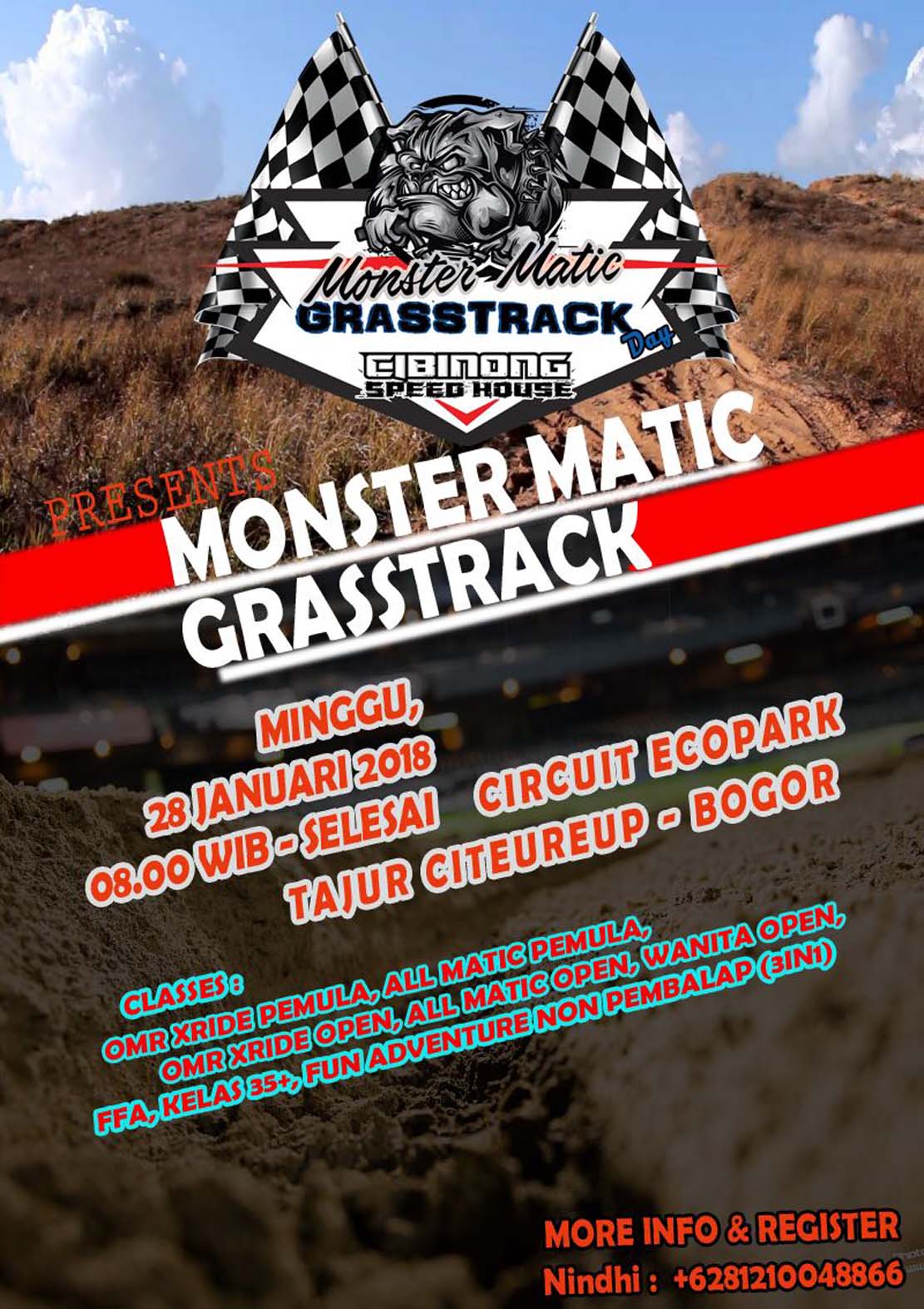 Monster Matic Grasstrack Day Melombakan 8 Kelas - INDOREKOR