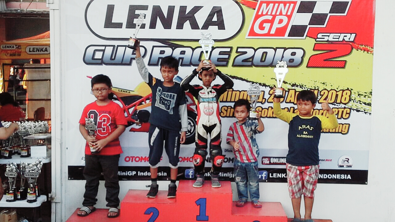 Demas Senna Dari Pontianak Ikut LENKA MiniGP Cup Prix Seri 2 - INDOREKOR